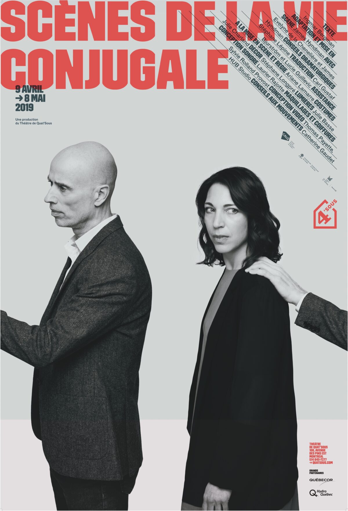 Scènes de la vie conjugale | Théâtre de Quat’Sous